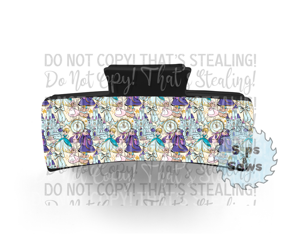 Cinderella Sublimation Hair Clip – Sips & Saws
